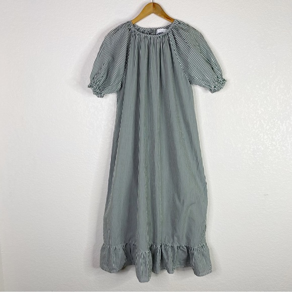 LAKE | Dresses | Lake Morning Midi Dress In Evergreen Stripes | Poshmark